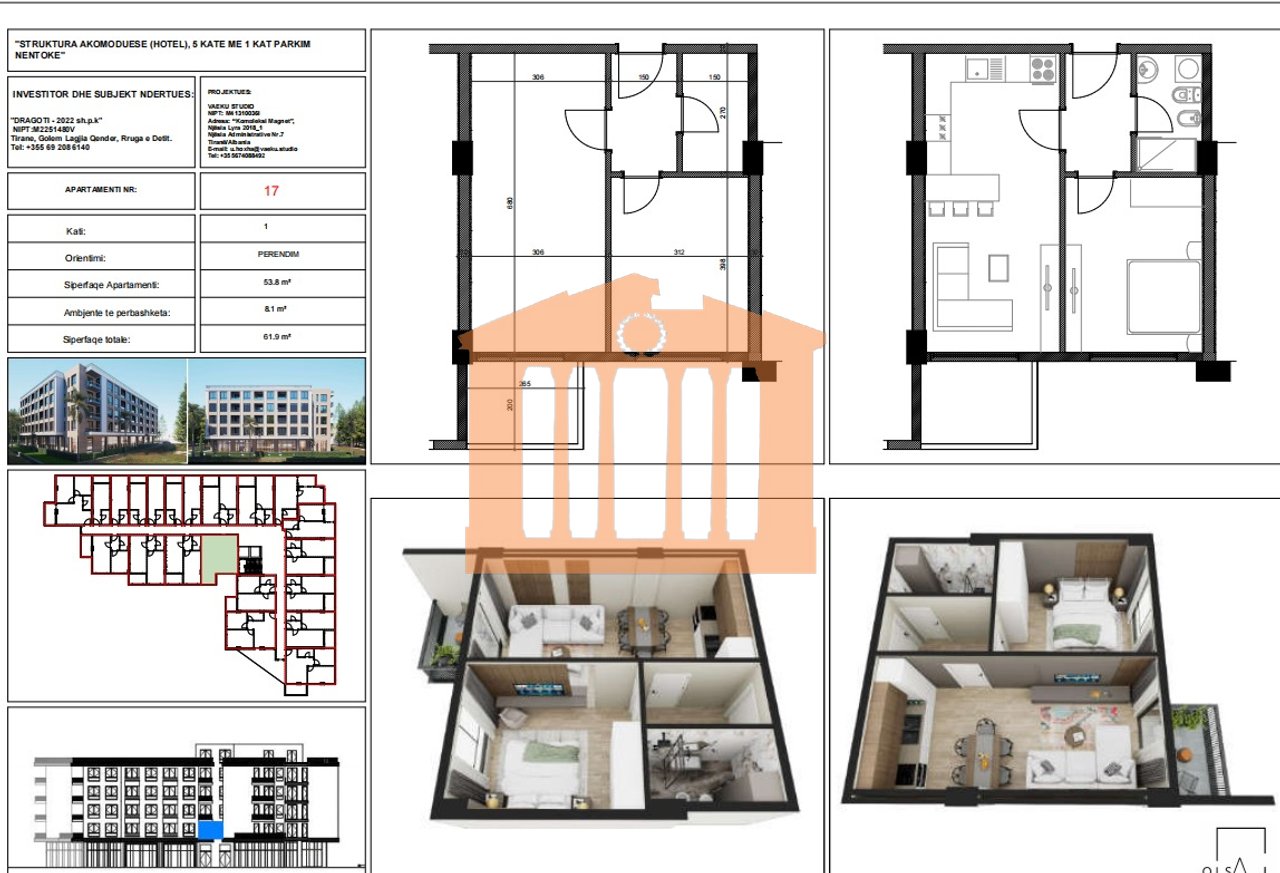 APARTAMENT 1+1 NDERTESE E RE ME PAMJE BALLORE DETI NE GOLEM, PER SHITJE ...