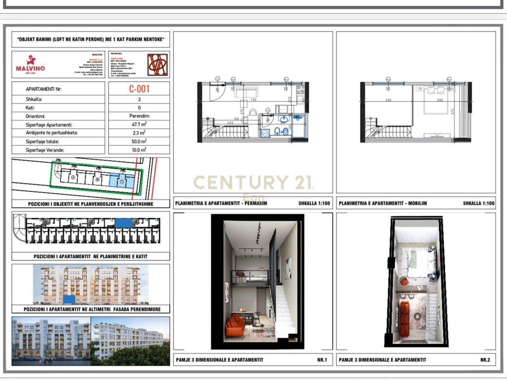 LOFT PER SHITJE " LE MAR RESIDENCE "GOLEM ! - Century 21 Albania