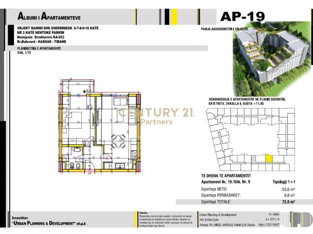 EKSKLUZIVE PER SHITJE APARTAMENT 1+1 NE ASTIR - Rezidenca Urban Gate ...
